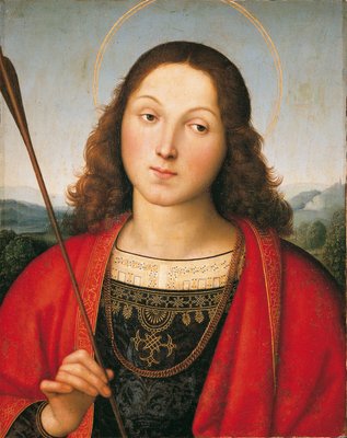 Hl. Sebastian von Raffaello Sanzio Raphael: Kunstdruck