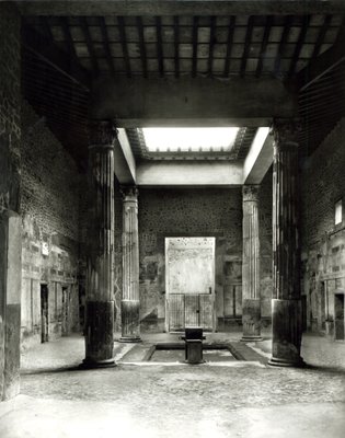 Impluvium im Haus der Silberhochzeit von Roman: Kunstdruck