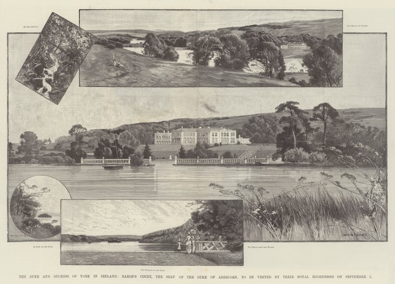 Der Herzog und die Herzogin von York in Irland, Baron's Court, der Sitz ...